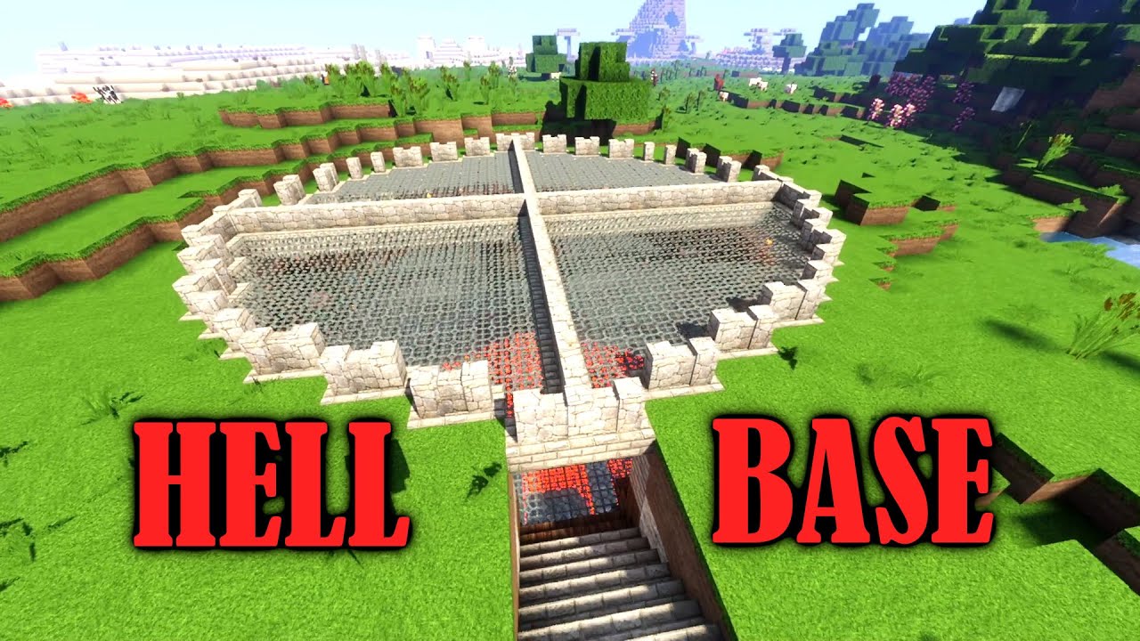 Minecraft - How to Build a Underground HELL BASE - Final Result - Base ...