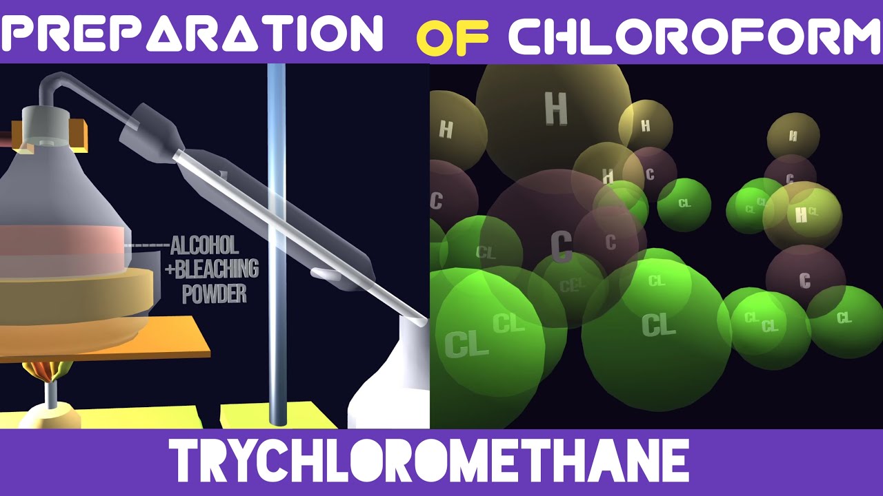 Preparation of chloroform in laboratory|method of chloroform how to ...