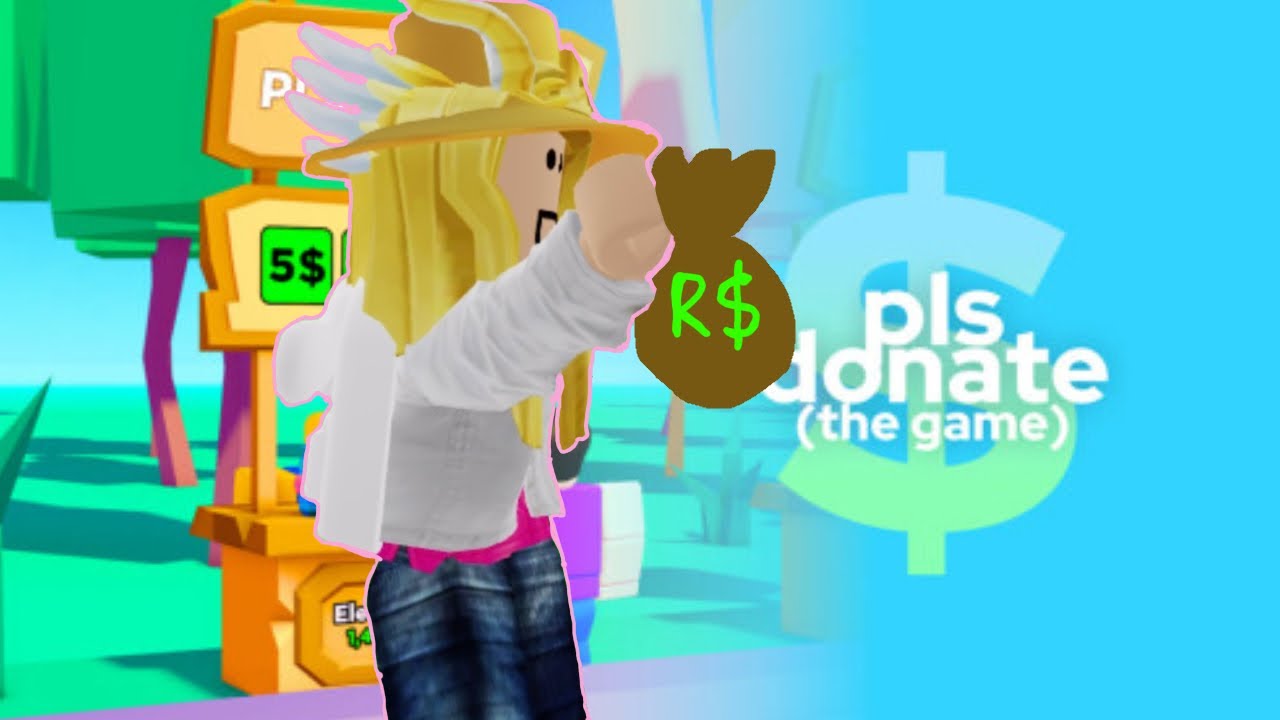 Donating players in pls donate! (5 robux) - YouTube