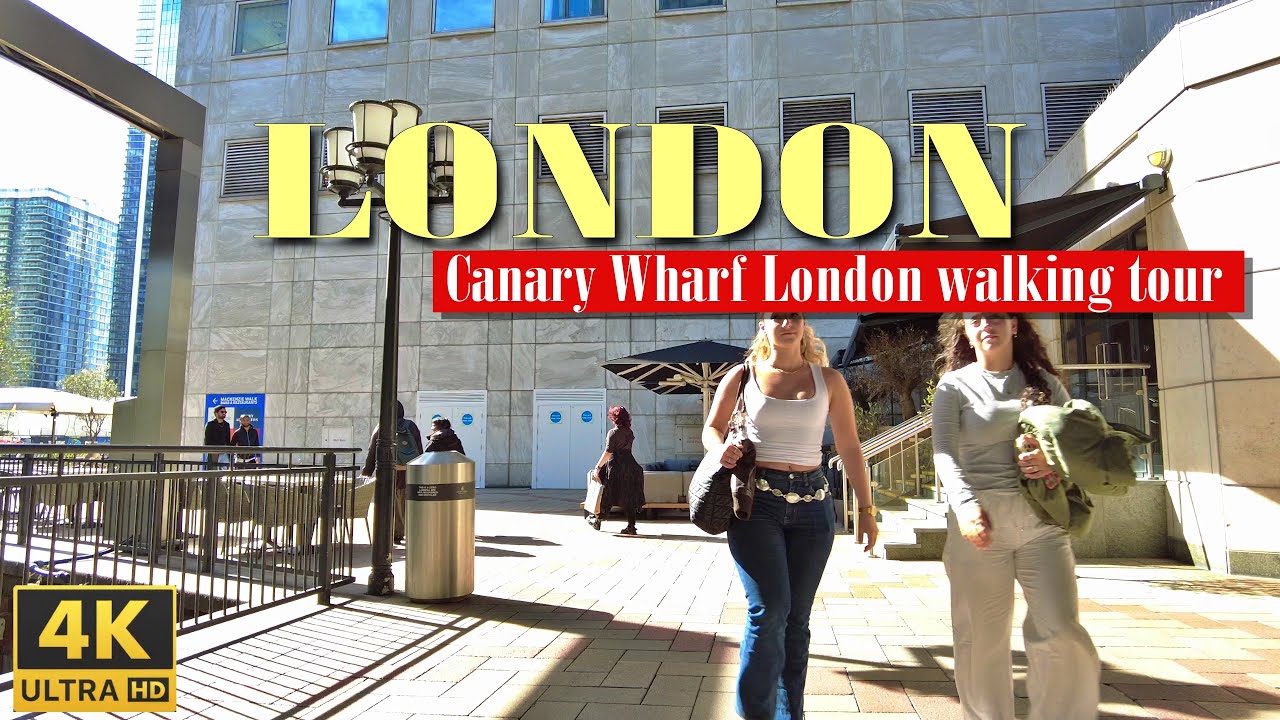 Canary Wharf London walking tour at Mackenzie walk | 4K - YouTube