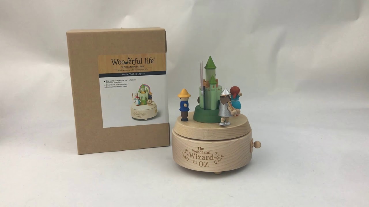 The Wizard of Oz Wooden Musical Box - YouTube