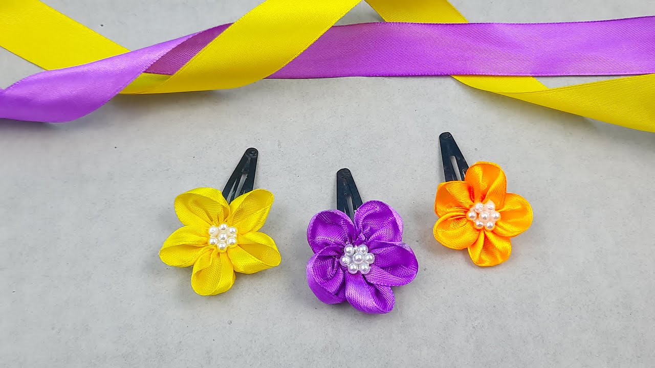 DIY Ribbon Hair Clips - How to Make Hair Clips with Ribbon – Hair Clip ...
