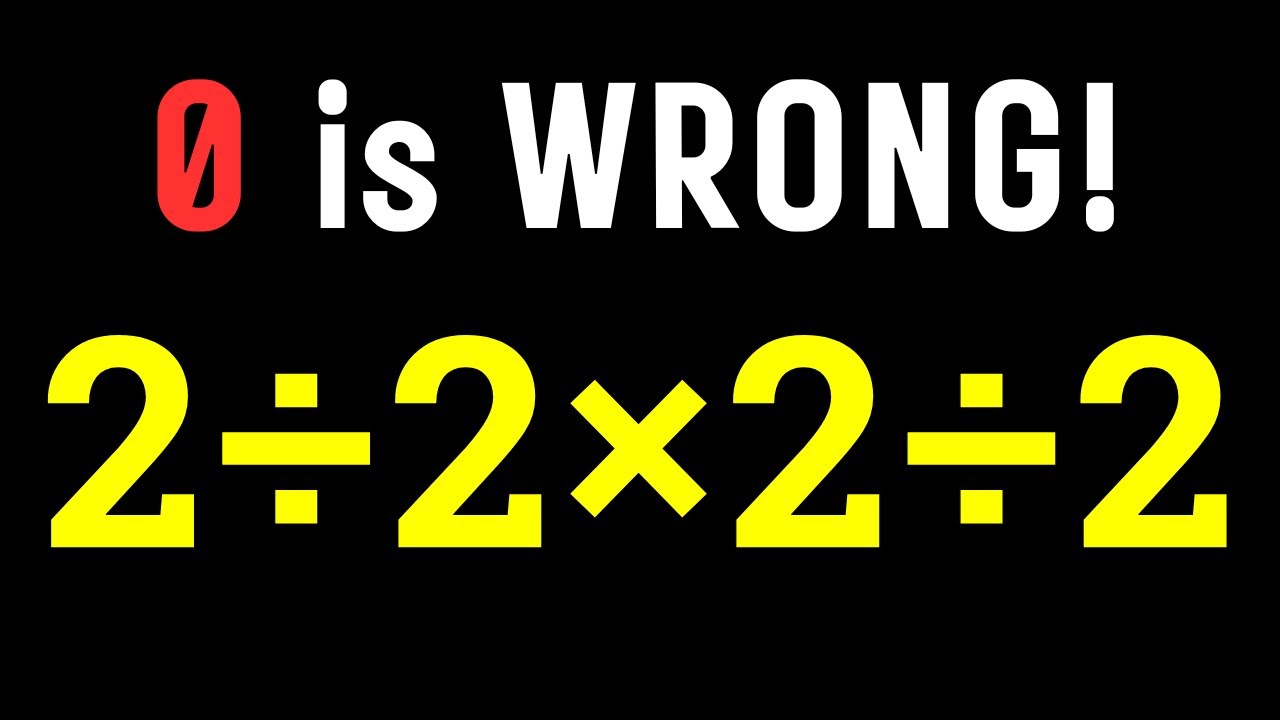 Most People Get This Math Problem Wrong! - YouTube