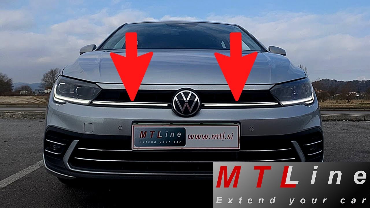VW Polo, MY2022 – LED strip as drl – LED trak v funkciji dnevnih luči ...