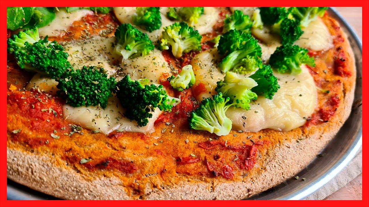 PIZZA CASERA INTEGRAL SALUDABLE y VEGANA 🍕🍕 - YouTube