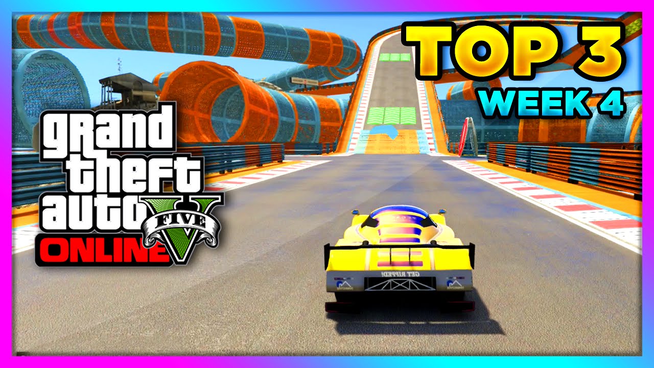 GTA 5 Online - INSANE FIRE GLIDE | TOP 3 Stunt & Race Tracks - Week #4 ...