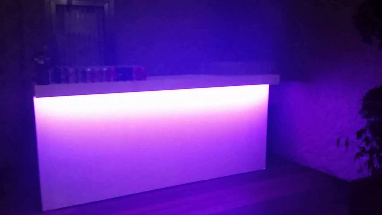 Barras lounge iluminadas - YouTube