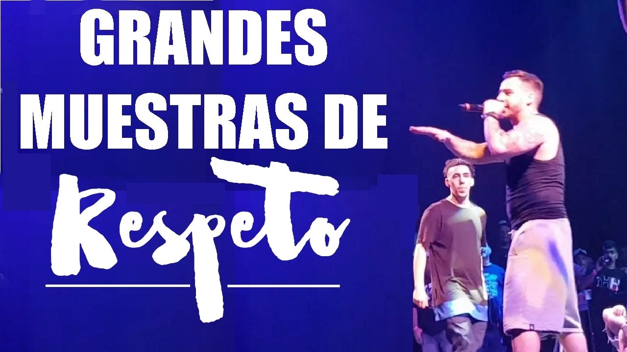GRANDES Muestras De RESPETO En Batallas l Batallas De Freestyle RAP ...