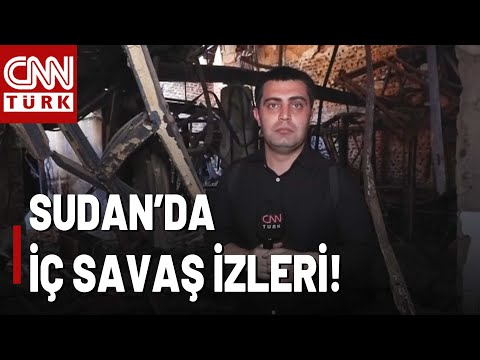 CNN TÜRK İç Savaşın Sürdüğü Sudan'da! İşte Savaşta Vurulan TV Binası...