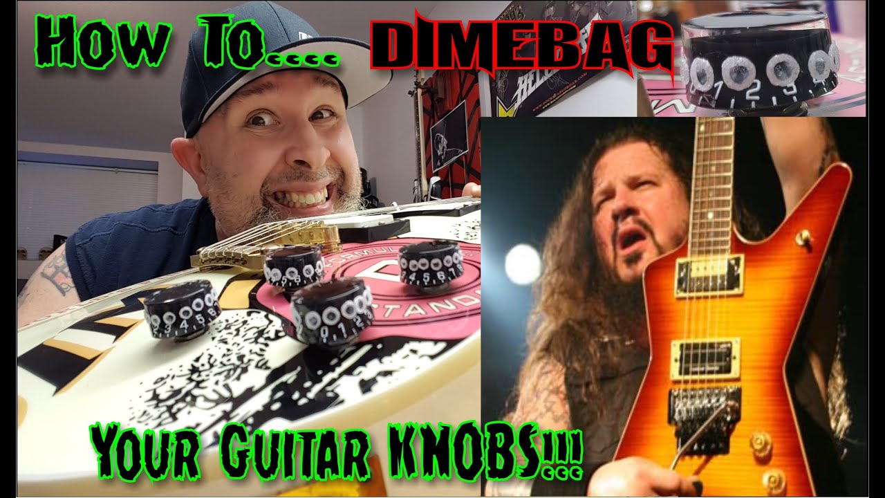 HOW TO "DIMEBAG" YOUR GUITAR KNOBS!!! #dimebag, - YouTube