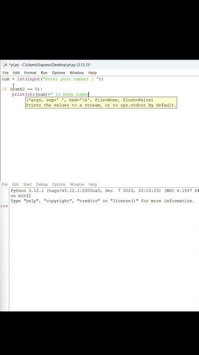 How To Find Even Odd In Python Python Java Ict Objectorientedprograming Youtube