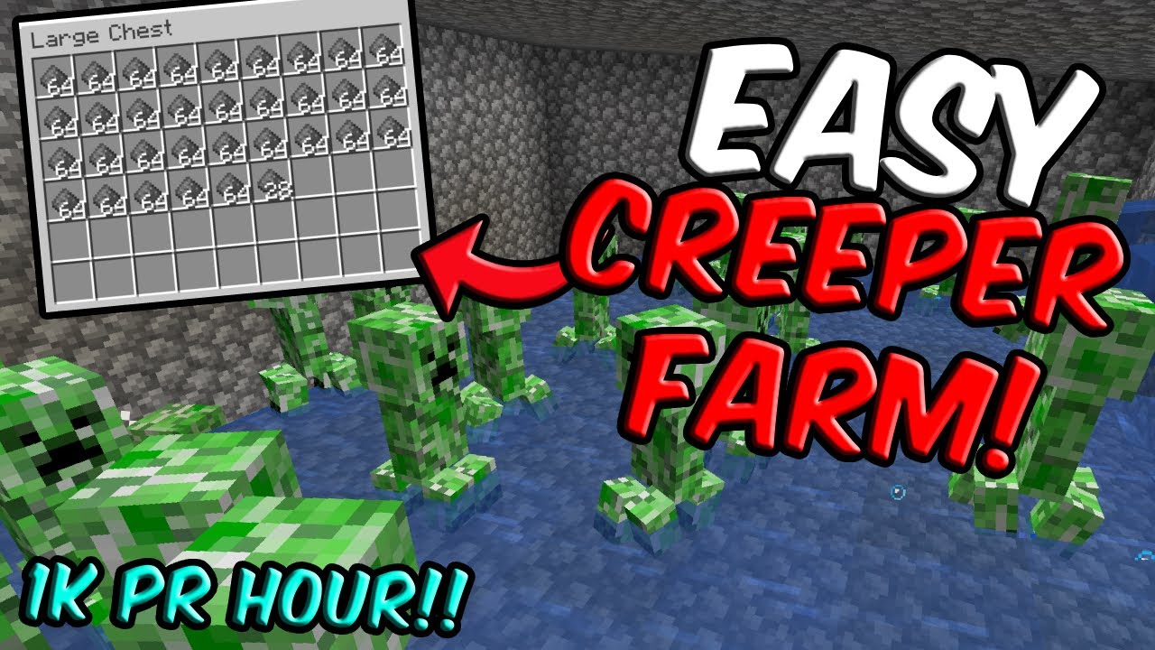 The Easiest Automatic Creeper Farm 1.21 (Java) - YouTube