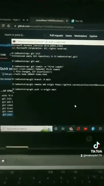 Create a repo and push your code on GitHub part-03 #programming #github #makstyle119 #repo # ...