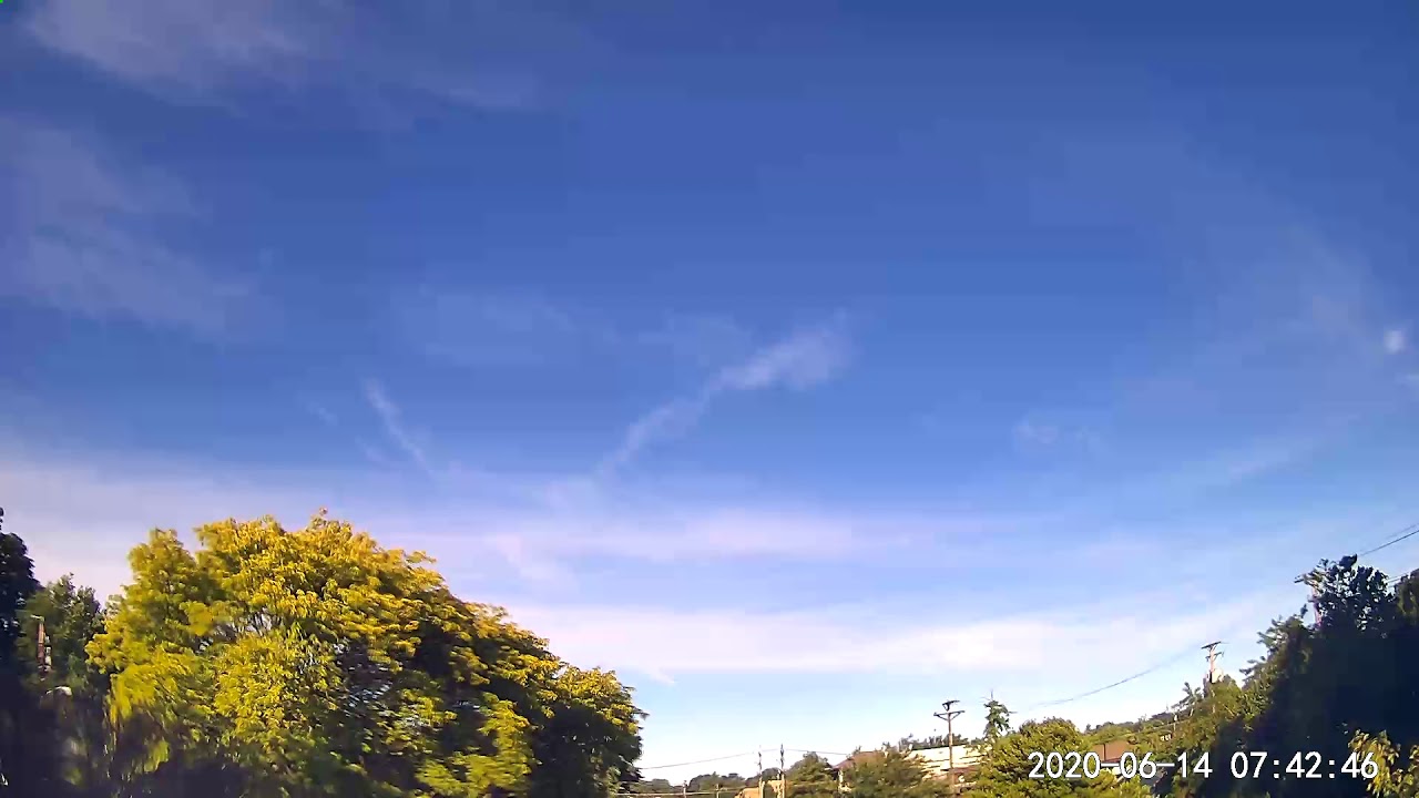 Morning time lapse from my sky cam - YouTube