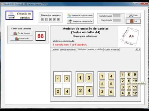 Tutorial BingoMania - Emissão de cartelas - YouTube