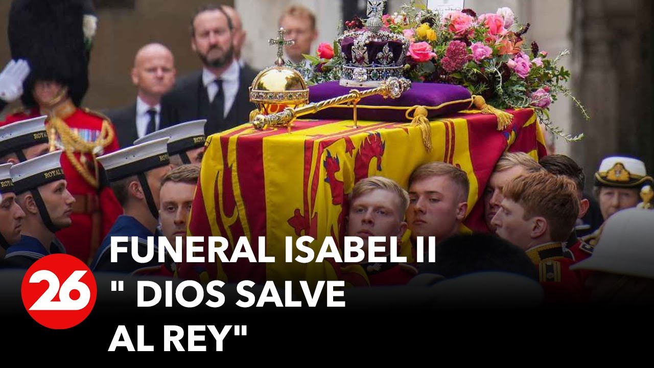 Funeral Isabel II: se entona el himno " Dios salve al rey" - YouTube