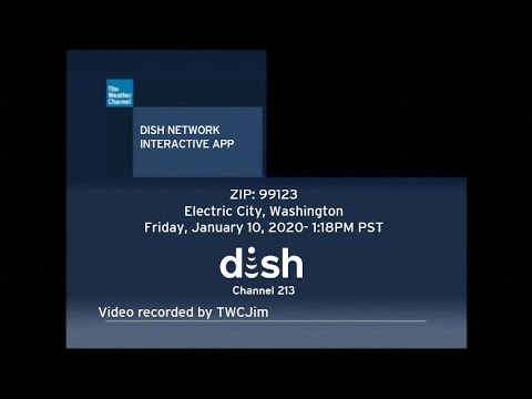 Dish Network Weather Channel Interactive App- Jan. 10, 2020- 1:18PM PST ...