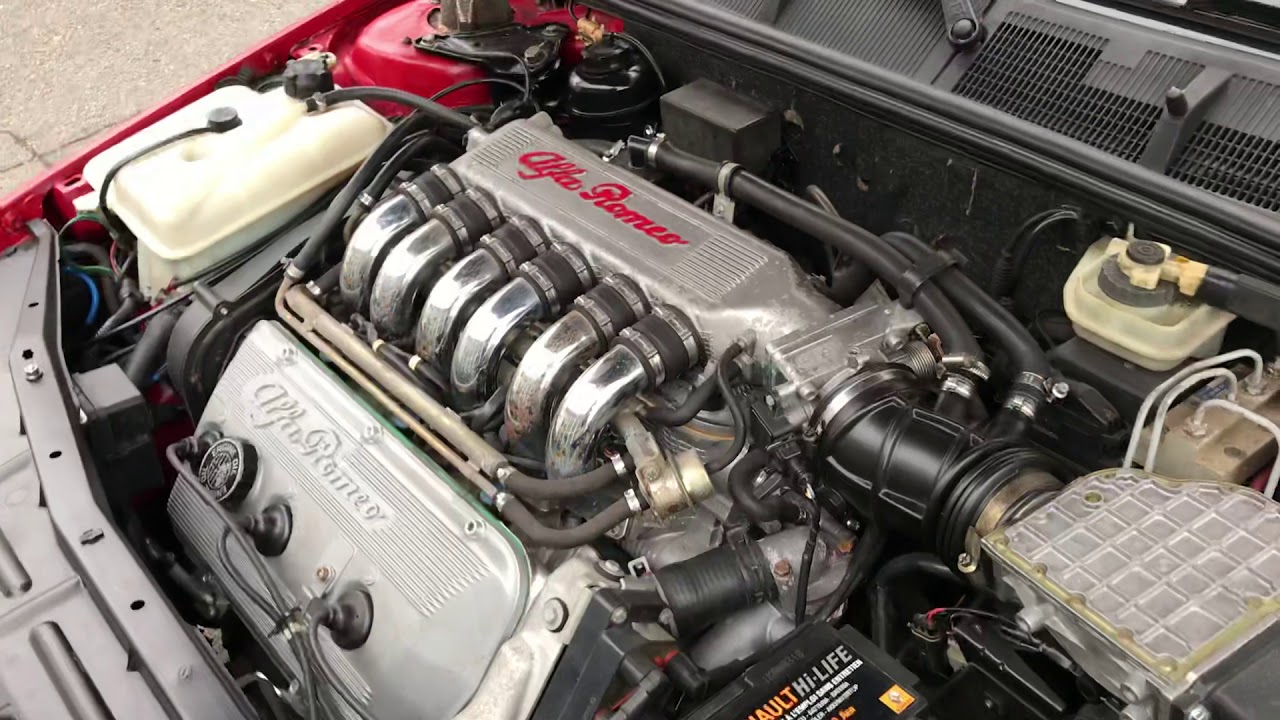 Alfa Romeo 155 V6 - 2,5 Busso Engine Sound 🍀 - YouTube