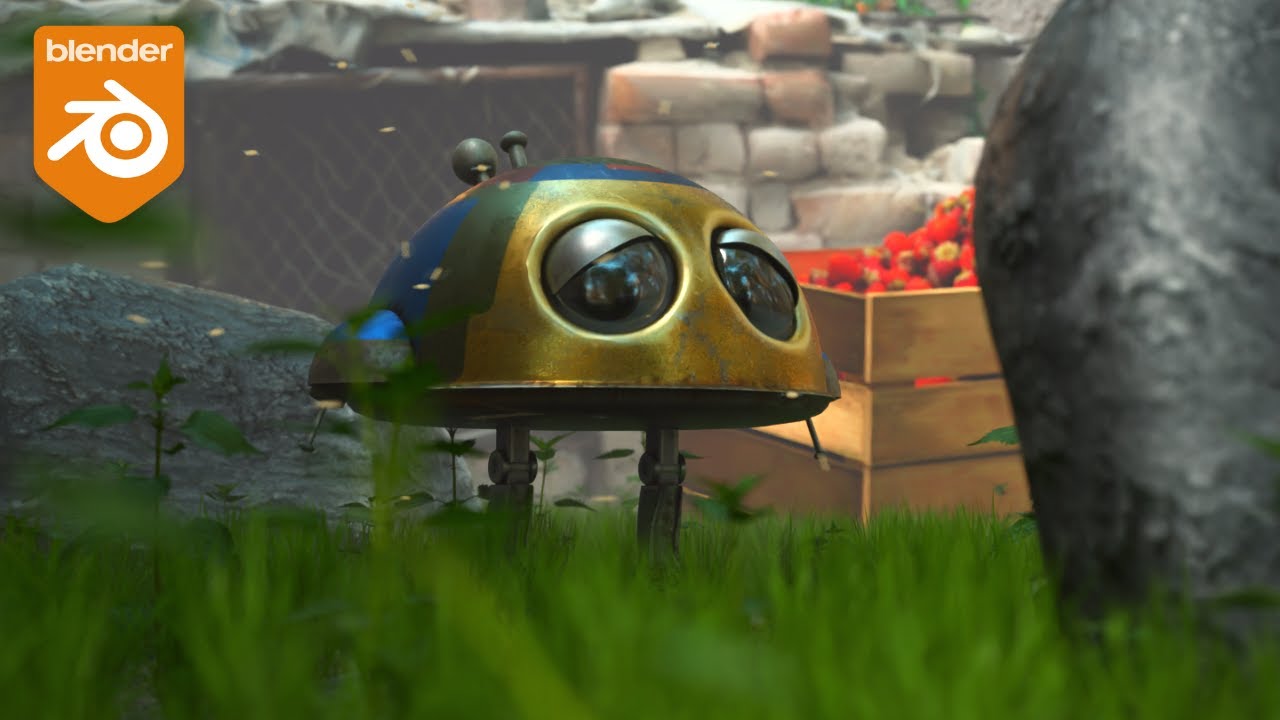 Cute Robot made in Blender 3D - YouTube