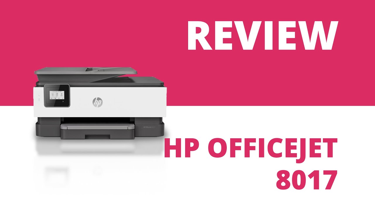 HP OfficeJet 8017 A4 Colour Multifunction Inkjet Printer - YouTube