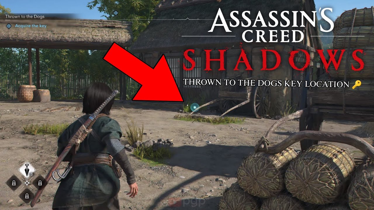 Assassin's Creed Shadows - Thrown to the Dogs key location - YouTube