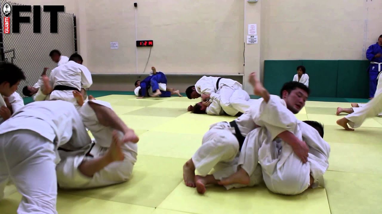 Japan Judo Training with Guam Judo Academy at iFIT Guam - YouTube