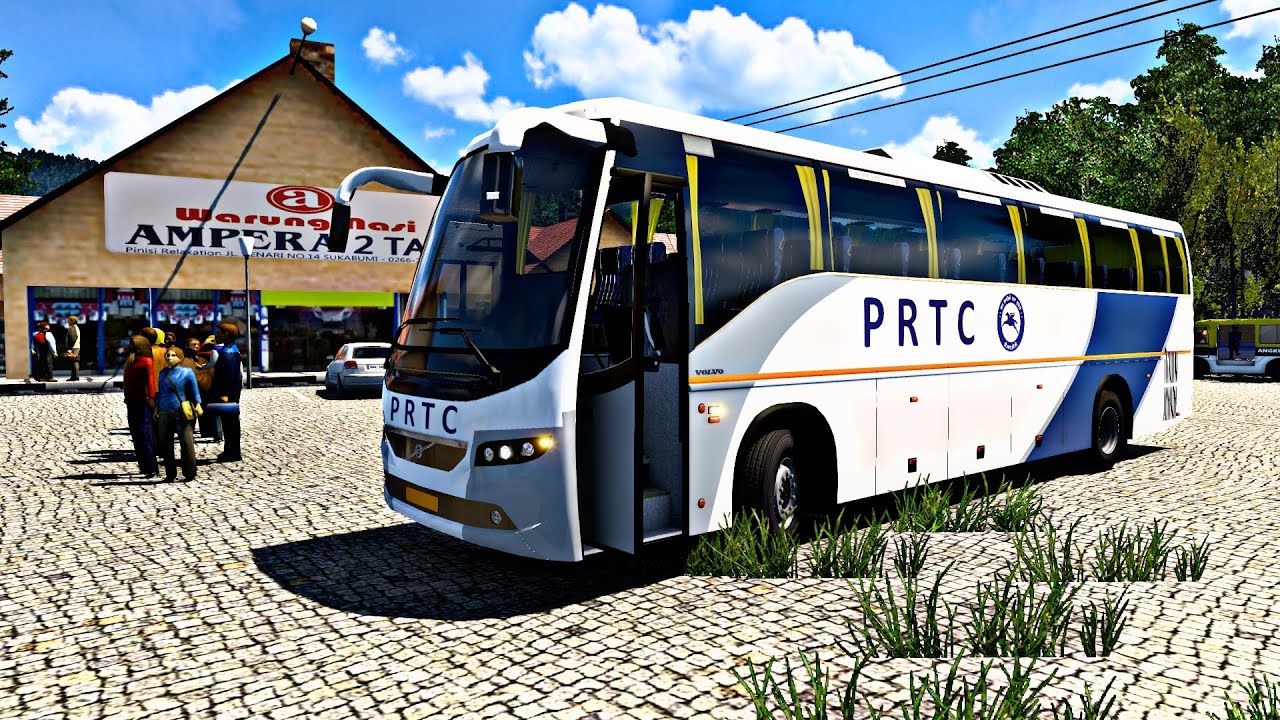 Prtc volvo bus journey euro truck simulator 2 Prtc bus mod ets2 watch ...