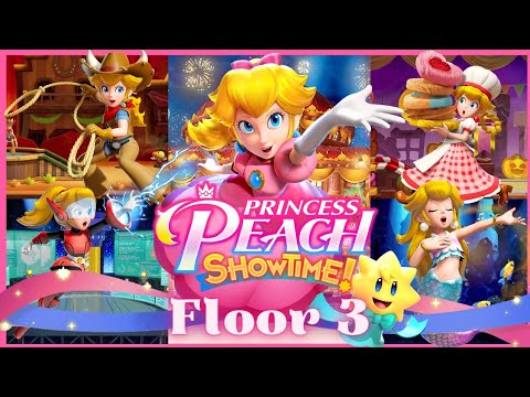 🎀 Princess Peach Showtime - Floor 3 100% (All Collectibles) 🎀 - YouTube
