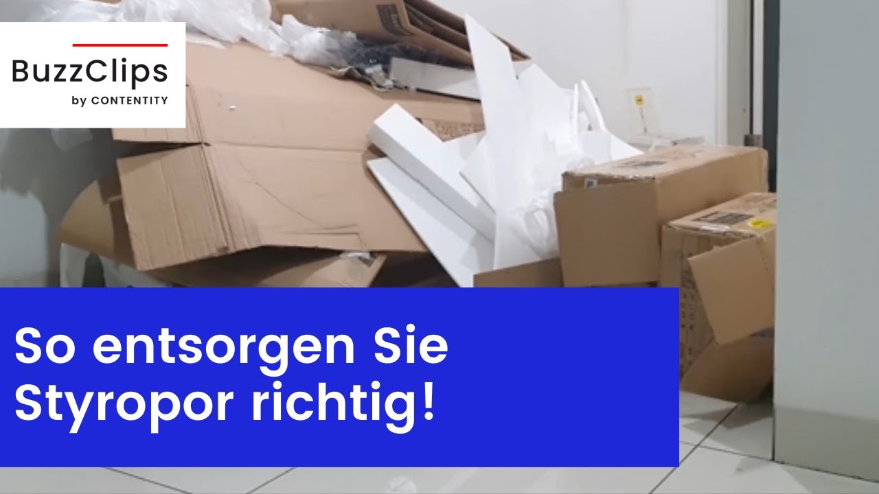 So entsorgen Sie Styropor richtig! - YouTube