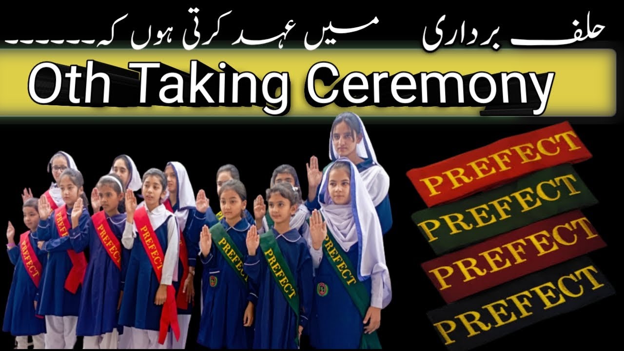 Oth taking ceremony at school|prefectship|prefect board - YouTube