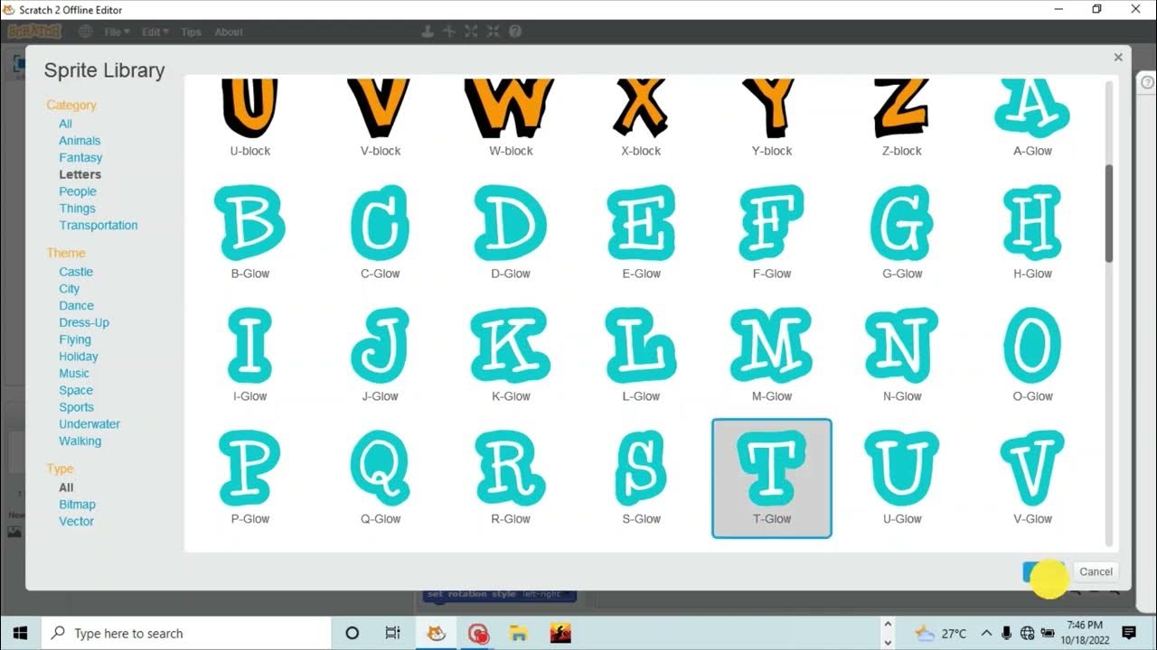 how to animate a name in scratch - YouTube