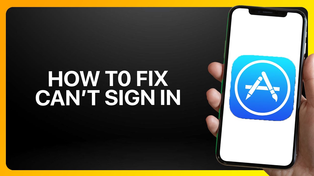 How To Fix Can't Sign In In App Store 2025! Tutorial - YouTube
