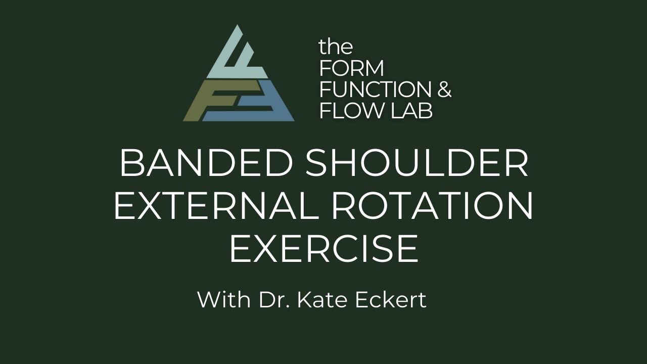 Banded Shoulder External Rotation Exercise - YouTube