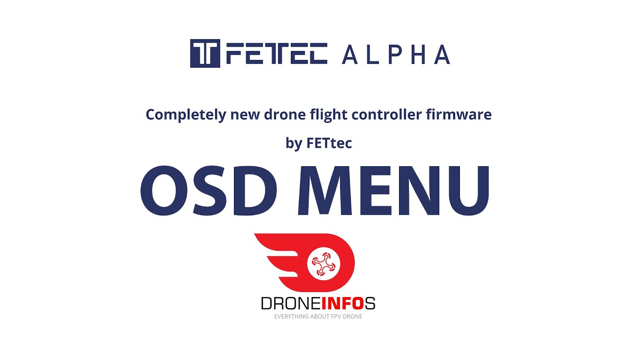 FETTec Alpha | OSD MENU - YouTube