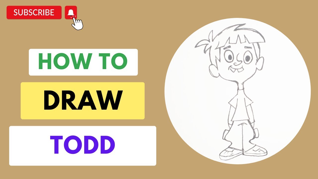 HOW TO DRAW TODD - STEP BY STEP ILLUSTRATION OF TODD - YouTube