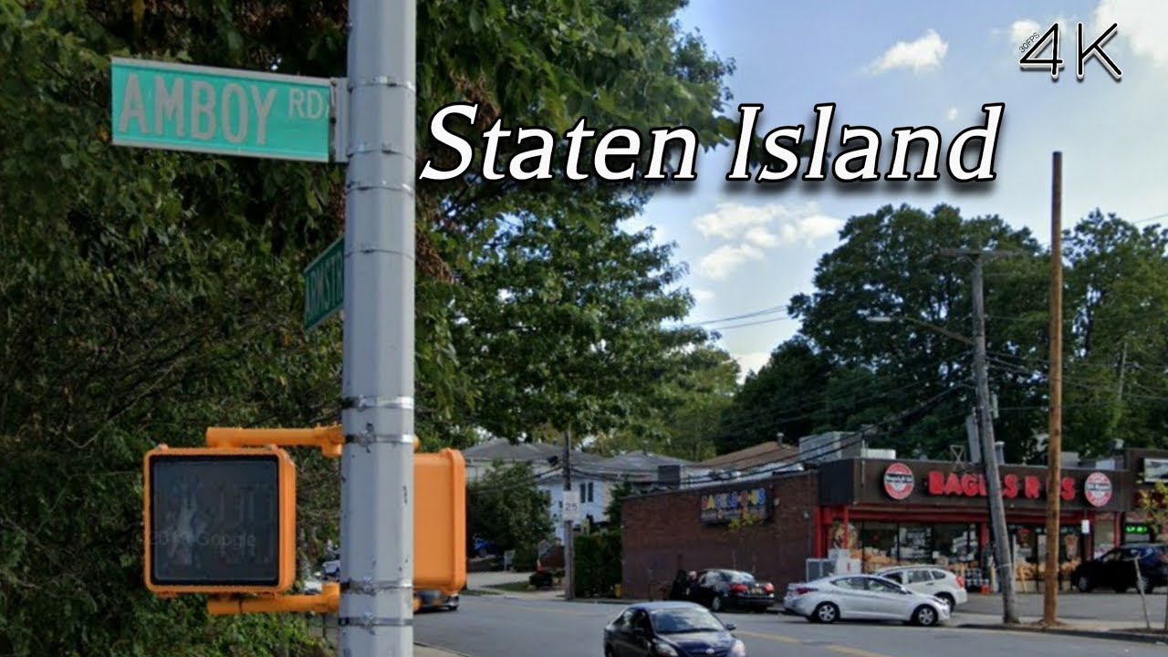 [4K] Raw Video - A Driving Tour on Amboy Road from Richmond Ave to ...