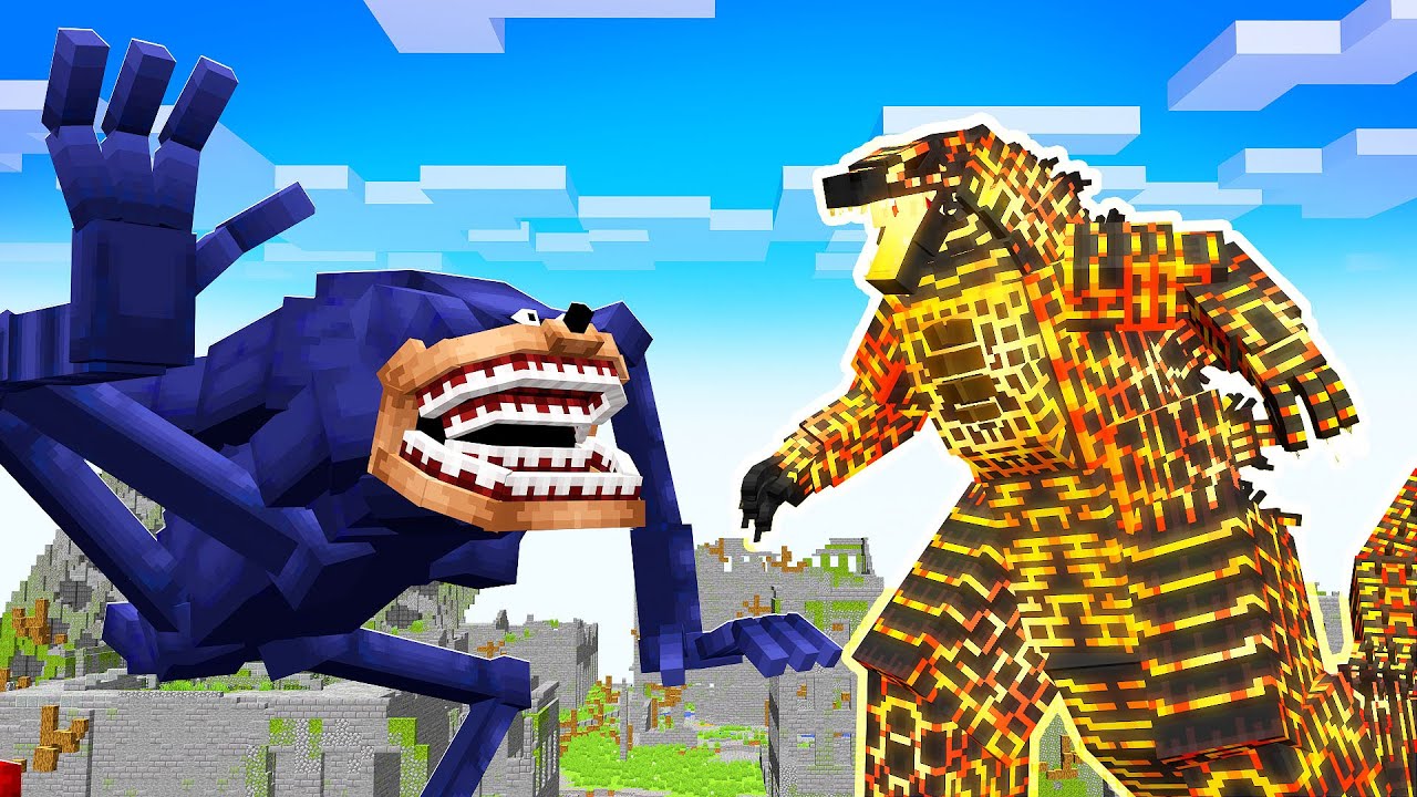 SHIN SONIC TAPES vs GODZILLA 2 no Minecraft - YouTube