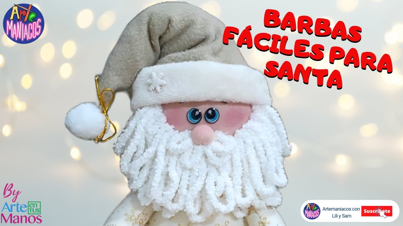 🔴Cómo Hacer BARBAS PARA SANTA CLAUS, Fáciles y Económicas con ...