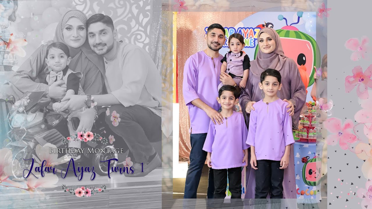 The Birthday Montage Of Zafar Ayaz Turns 1 - YouTube