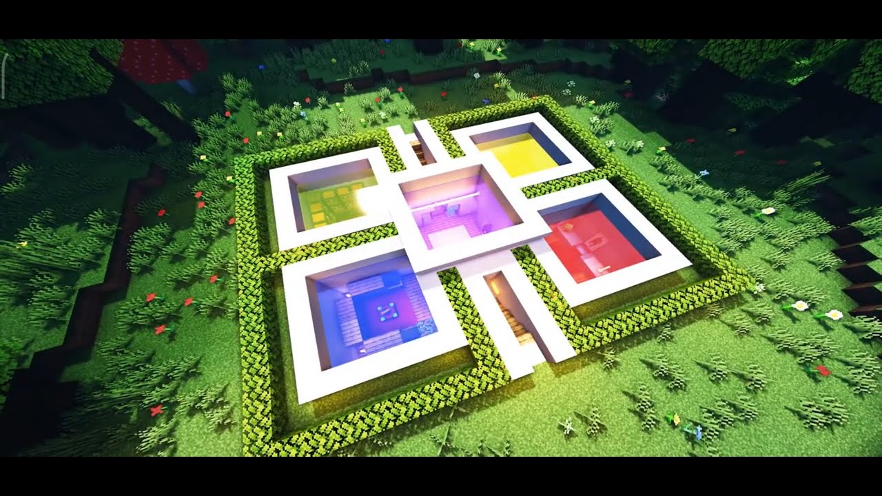 Minecraft Underground Cube Modern House: How to build a Cool Modern ...