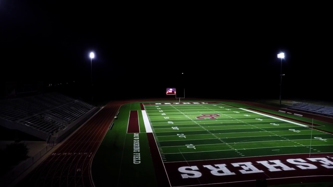 Thresher Stadium at night - YouTube