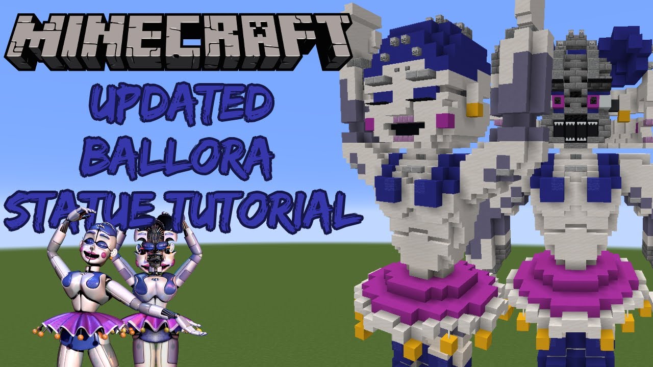 Minecraft Tutorial RE-DO: Updated Ballora Statue (Five Nights at Freddy's: Sister Location ...