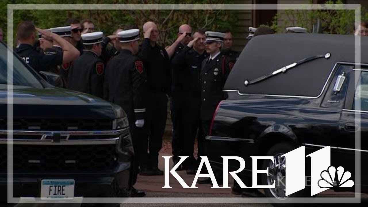 Procession for fallen Twin Cities firefighter - YouTube