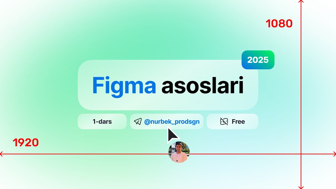 Figma Asoslari 1-dars | Interfeys bilan tanishuv va birinchi chizmani yaratish - YouTube