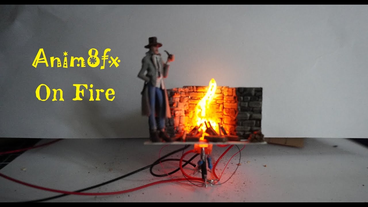 Model of Realistic Fire Glowing - YouTube