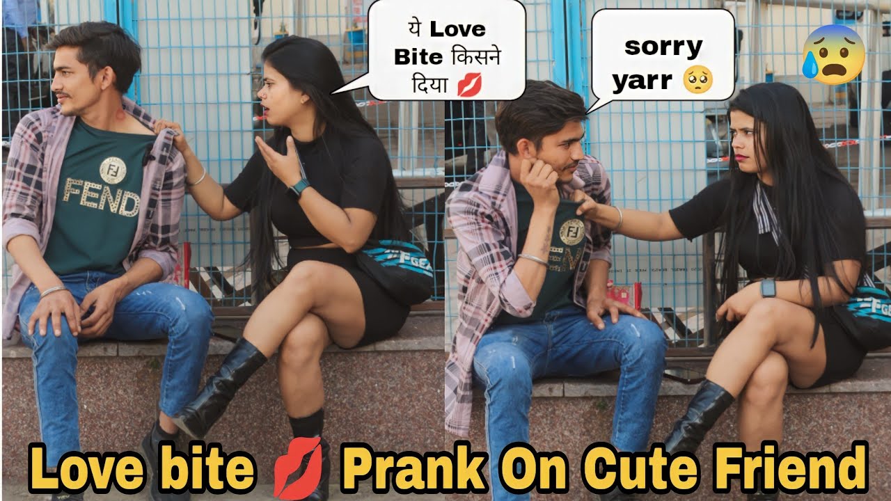 Love bite💋 prank on cute friend |सोचा नहीं था ऐसा होगा 😭 RK Prank TV ...