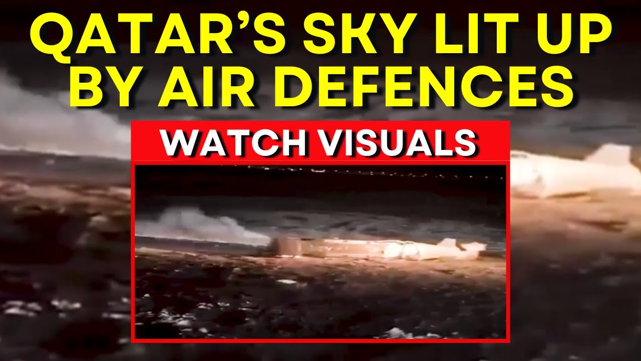 Watch: Qatar's Air Defence Systems Intercept Missiles Over Doha - YouTube