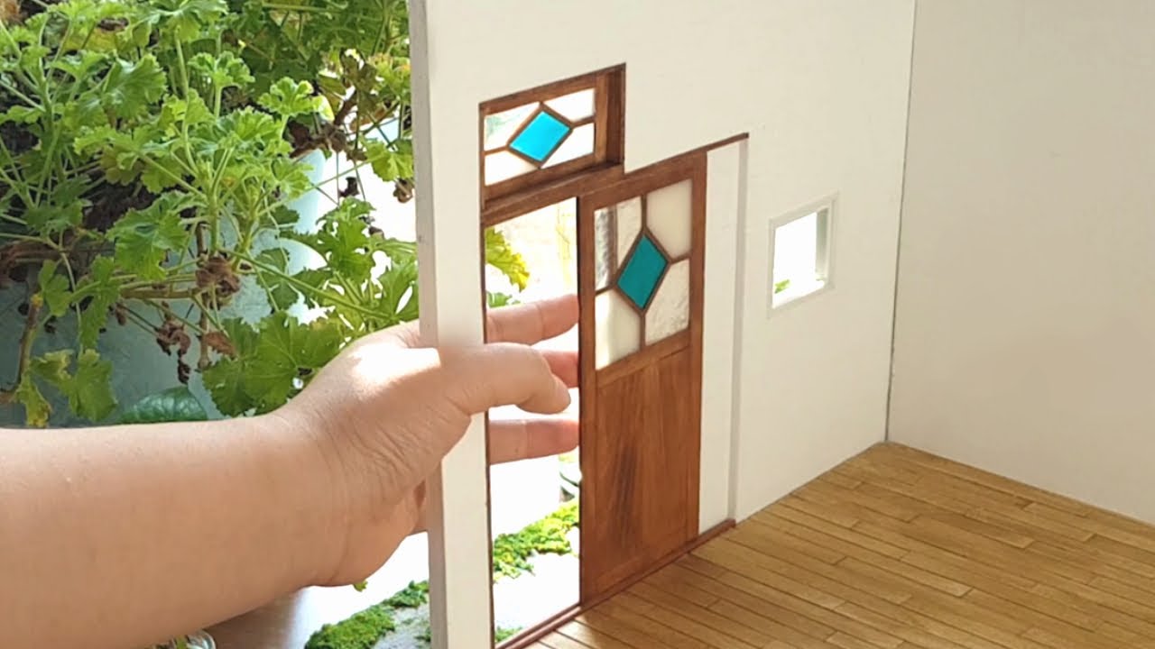 미니어쳐 미닫이 문 만들기Miniature Door Tutorial [ENG SUB] - YouTube