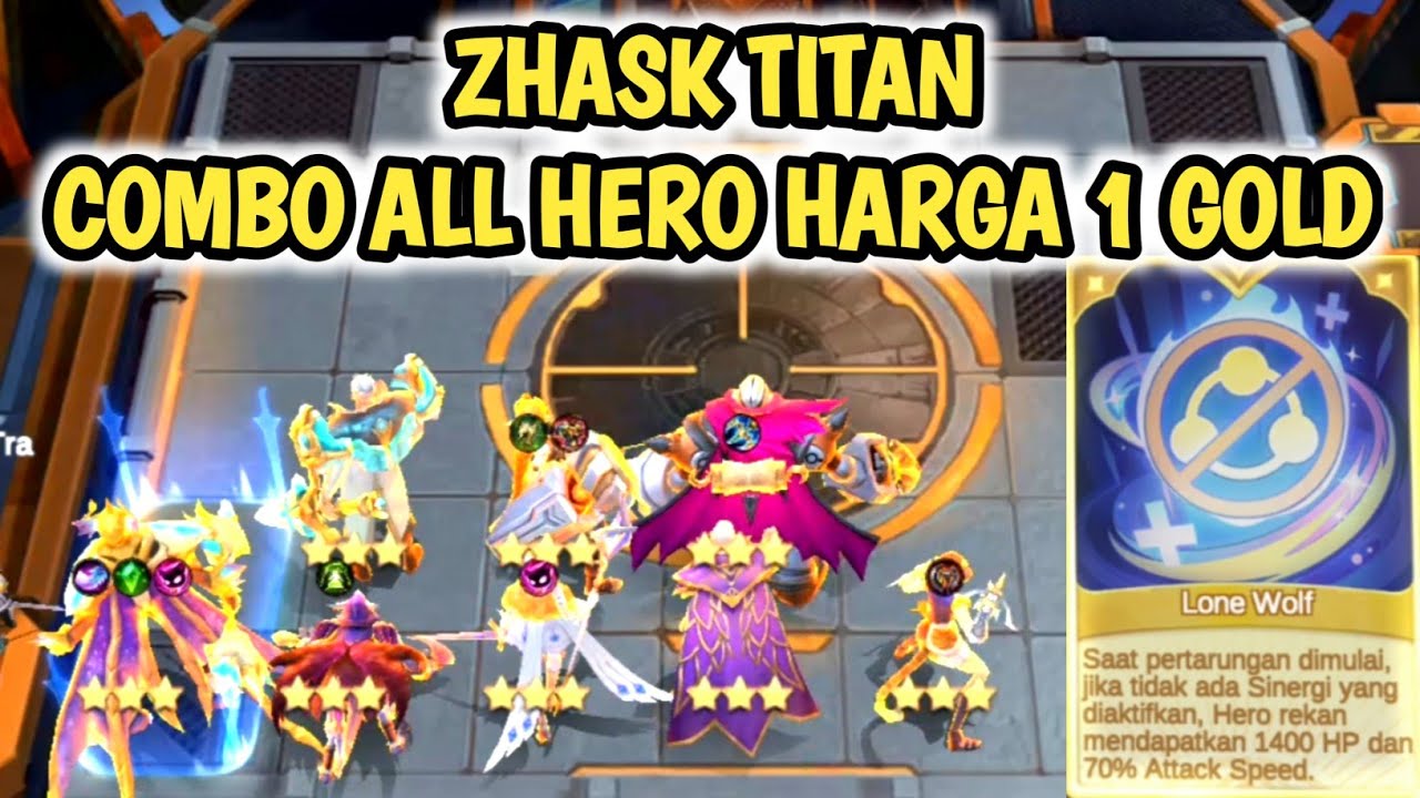 COMBO HARAM !!! SEMUA HERO HARGA 1 GOLD B3 | CARA BERMAIN COMMANDER ...