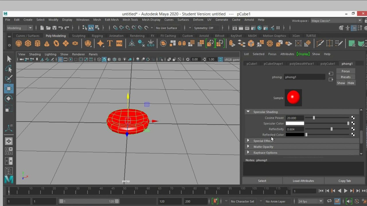 How to model a 3D RBC cell in maya 2020 for beginner - YouTube